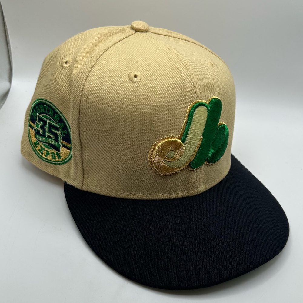 Montreal Expos New Era 59fifty Cap Hats 7 1/4 35th 20… - Gem
